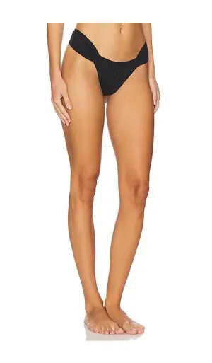 L*Space Eco Ocean Rib Dolce Bikini Bottom - Black