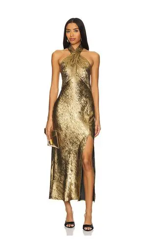 Astr The Label Marissa Metallic Dress