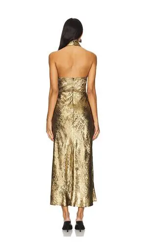 Astr The Label Marissa Metallic Dress