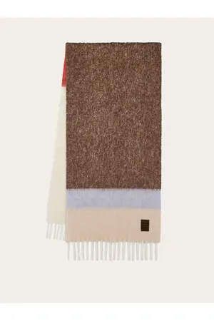 FERRAGAMO Alpaca-blend Scarf - Natural