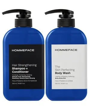 HOMMEFACE Hair And Body Wash Shower Set .8 Fl Oz - No Color
