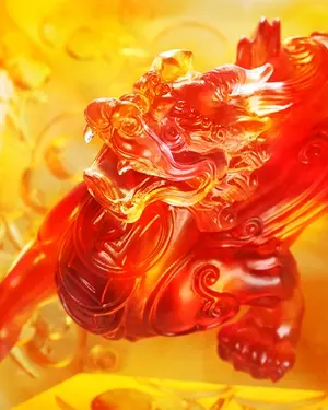 LIULI Omnipresent Fortune Pi Xiu Crystal Figure Limited Edition