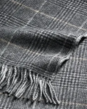 Bloomingdale'S Reversible Cashmere Scarf Exclusive - Grey/ Black/ Camel
