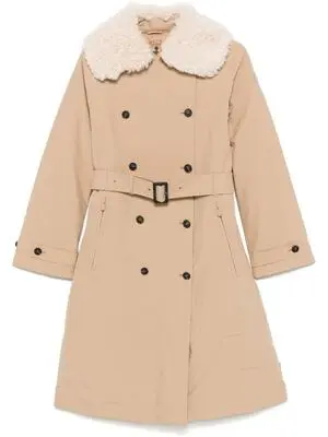 SAVE THE DUCK Katrina Long Trench Coat - Beige