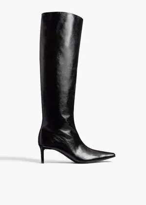 Khaite Ona Knee-High Boots Black
