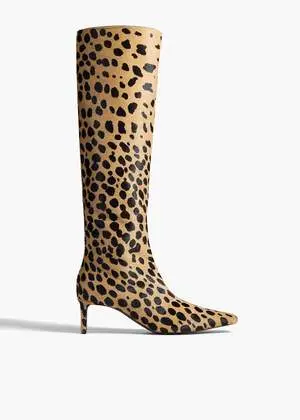 Khaite Ona Knee-High Boots Camel/black