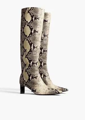 Khaite Ona Knee-high Boots - Natural