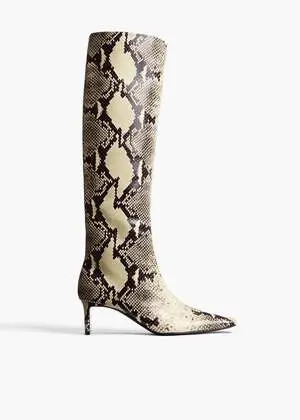 Khaite Ona Knee-High Boots Natural
