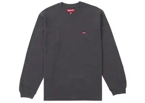 Supreme Small Box Long Sleeve Tee Shirt - Charcoal