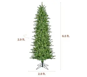 FRASER HILL FARM 6.5-ft. Carmel Pine Artificialchristmas Tree