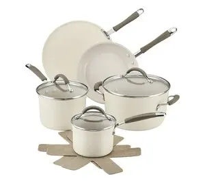 RACHAEL RAY Cucina Ceramic Nonstick Cookware Po Ts And Pans Set - One-color