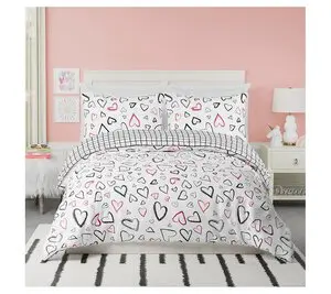 URBAN PLAYGROUND Roxy Hearts Reversible Full/qn Comforter Set