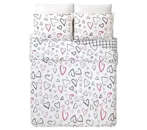 URBAN PLAYGROUND Roxy Hearts Reversible Full/qn Comforter Set