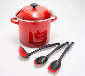 LE CREUSET 10-qt Enamel-on-steel Stockpot W/ 3 Tools - One-color