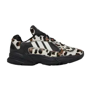 Adidas Yung-1 Leopard Sneakers - Black