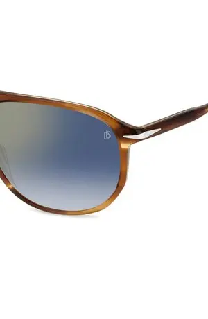 DB EYEWEAR BY DAVID BECKHAM 58mm Aviator Sunglasses