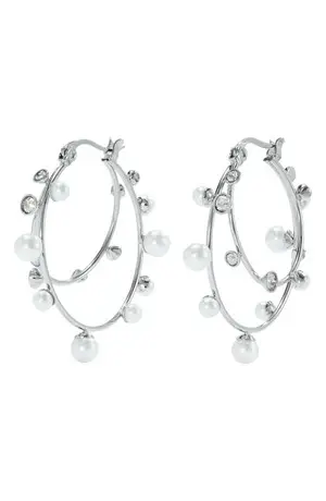 Beaded Hoop Earrings