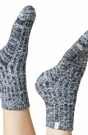 SOFTIES Marshmallow Crew Socks - Heather Black