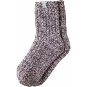 SOFTIES Softies Marshmallow Crew Socks Heather Fig