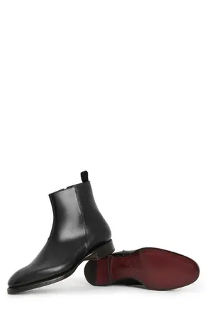 John Varvatos Regent Zip Ankle Boot - Black