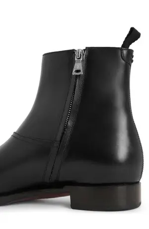John Varvatos Regent Zip Ankle Boot - Black