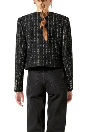 English Factory Windowpane Tweed Jacket