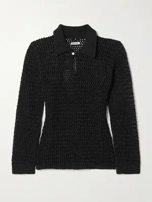 BODE Willows Crocheted Cotton Top