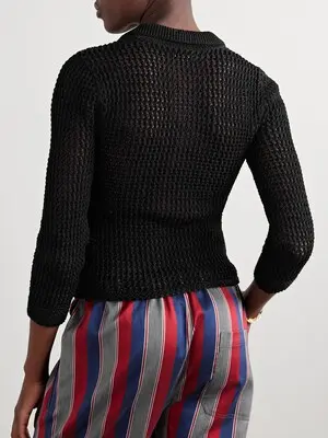 BODE Willows Crocheted Cotton Top