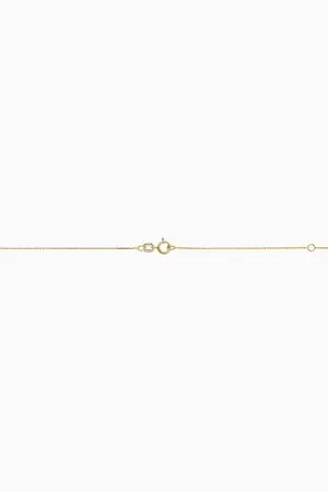 ORADINA 14k Gold Initial Pendant Necklace - Letter A
