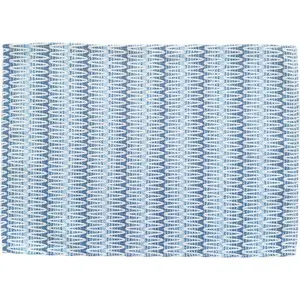 Anaya Summer Twist Indoor Outdoor Placemat - Blue