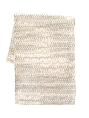 Anaya Summer Twist Indoor Outdoor Table Runner - Beige