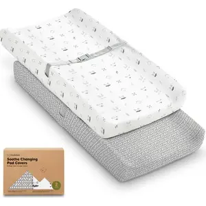 KEABABIES 2-pack Soothe Changing Pad Covers - Nordic