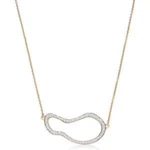 Monica Vinader Riva Pod Diamond Pendant Necklace