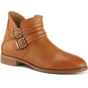 SPRING STEP SHOES Pristina Buckled Bootie - Camel