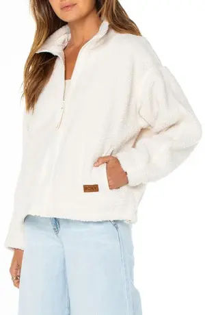 Roxy Wurlie Faux Shearling Zip Jacket