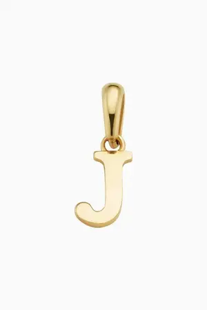 ORADINA 14k Gold Initial Pendant - Letter J