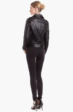 Sandro Veinarde' Leather Moto Jacket