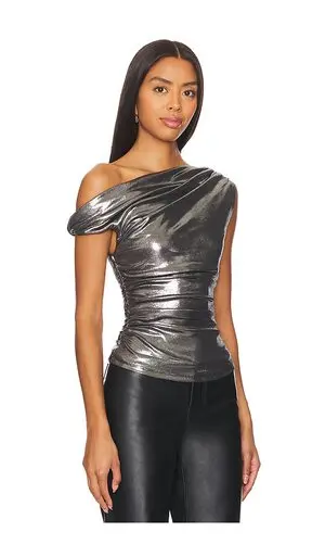 Misha Collection Paison Metallic Jersey Top