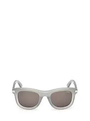 Zegna Square Frame Sunglasses - Shiny Grey