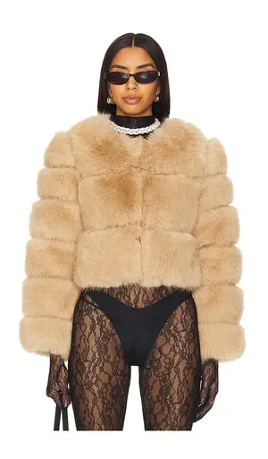 Line & Dot Liana Faux Fur Jacket