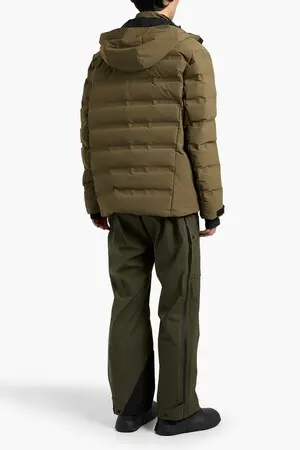 Aztech Mountain Nuke Quilted Down Ski Jacket - Army Green