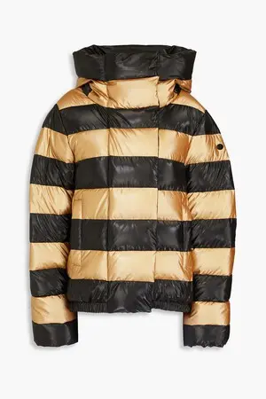 Goldbergh Dazzle Quilted Striped Down Ski Jacket