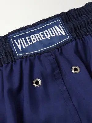 Vilebrequin Magnus Straight-leg Mid-length Wool Swim Shorts - Blue