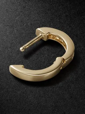 SYDNEY EVAN 14-karat Diamond Single Hoop Earring