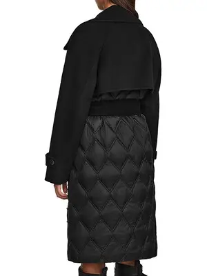 Rudsak Zoe Quilted Double-breasted Trench Coat
