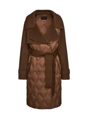 Rudsak Zoe Quilted Double-breasted Trench Coat