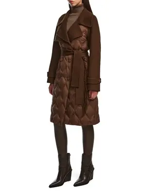 Rudsak Zoe Quilted Double-breasted Trench Coat