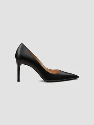 STUART WEITZMAN Power 85mm Leather Pumps - Black