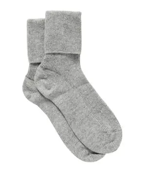Johnstons Of Elgin Ribbed Cashmere-blend Socks