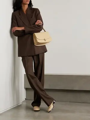 Loro Piana Wool-crepe Wide-leg Pants